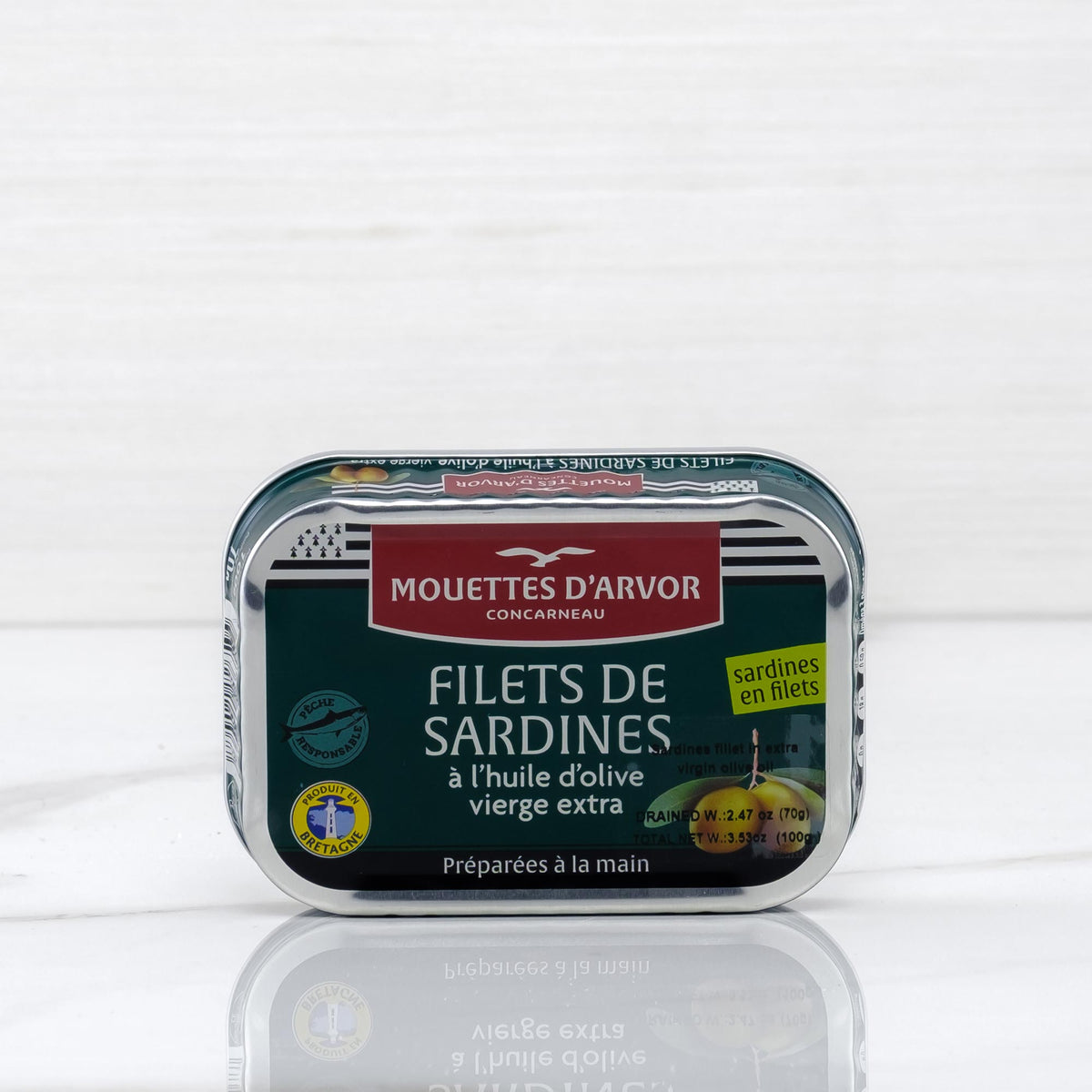 Sardine Fillets in Extra Virgin Olive Oil - 3.5 oz – Terramar Imports